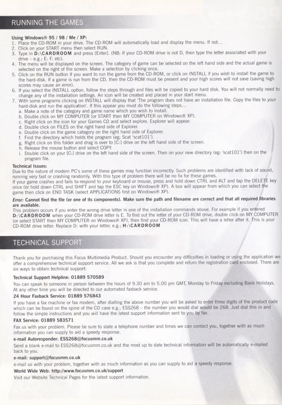 The Card Room cover or packaging material - MobyGames