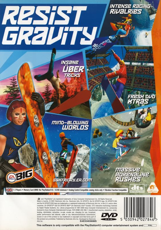 SSX Tricky cover or packaging material - MobyGames