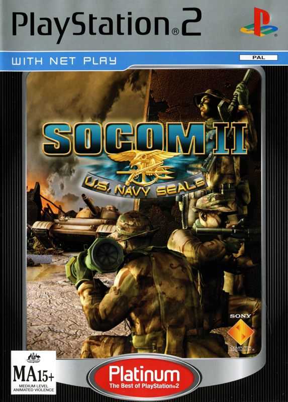 SOCOM II: U.S. Navy SEALs cover or packaging material - MobyGames