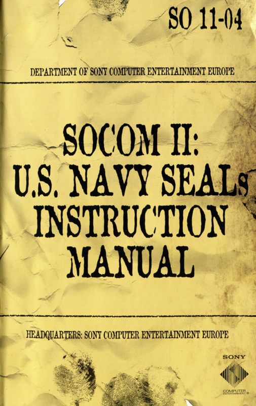 SOCOM II: U.S. Navy SEALs cover or packaging material - MobyGames