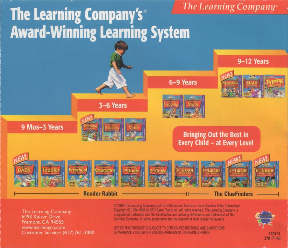 The ClueFinders: Reading Adventures cover or packaging material - MobyGames