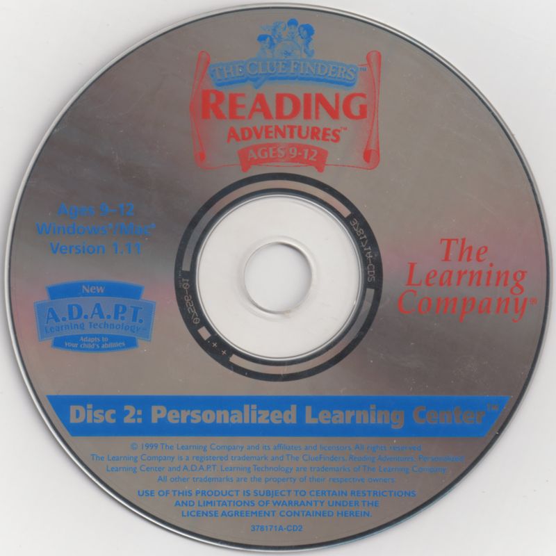 The ClueFinders: Reading Adventures cover or packaging material - MobyGames