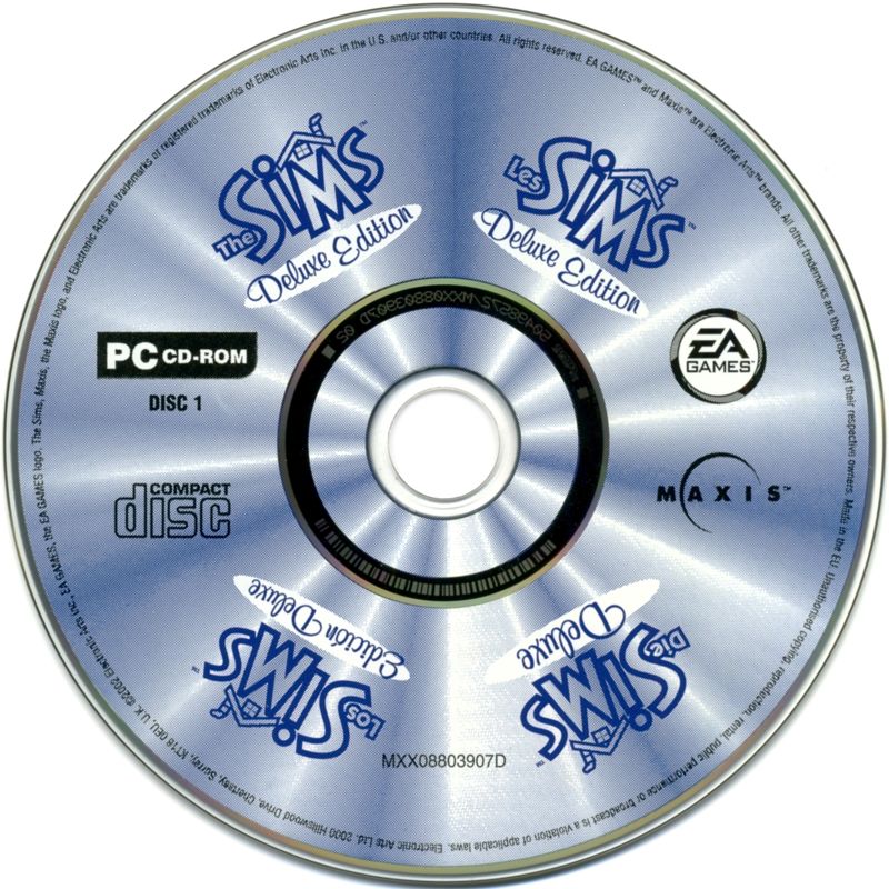 The Sims: Deluxe Edition cover or packaging material - MobyGames