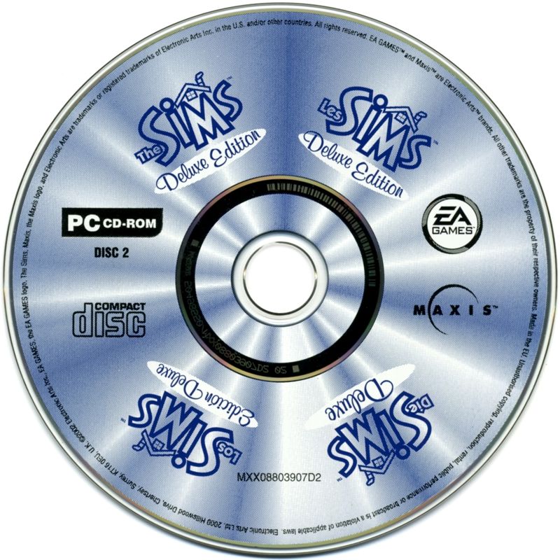 The Sims: Deluxe Edition cover or packaging material - MobyGames