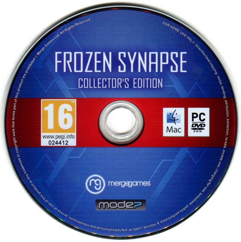 Frozen Synapse: Collector's Edition cover or packaging material - MobyGames