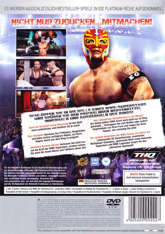 WWE Smackdown vs. Raw 2007 cover or packaging material - MobyGames