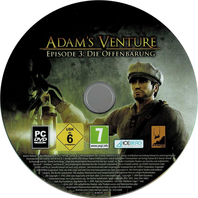 Adam's Venture: Episode 3 - Revelations cover or packaging material ...