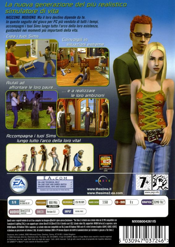 The Sims 2 cover or packaging material - MobyGames