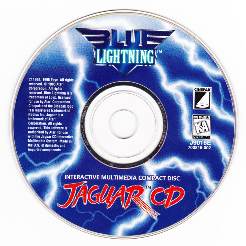 Blue Lightning cover or packaging material - MobyGames