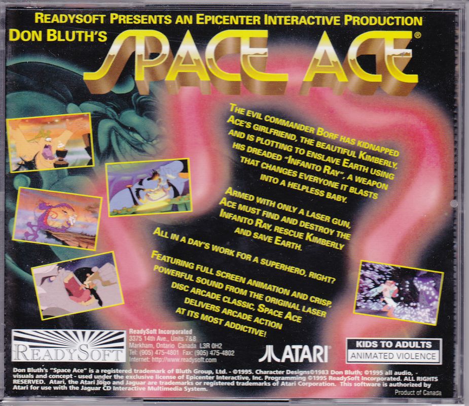 Space Ace cover or packaging material - MobyGames