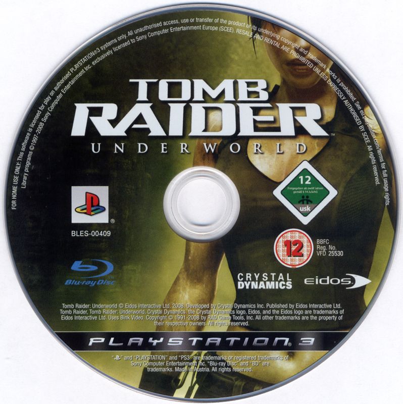 Tomb Raider: Underworld cover or packaging material - MobyGames