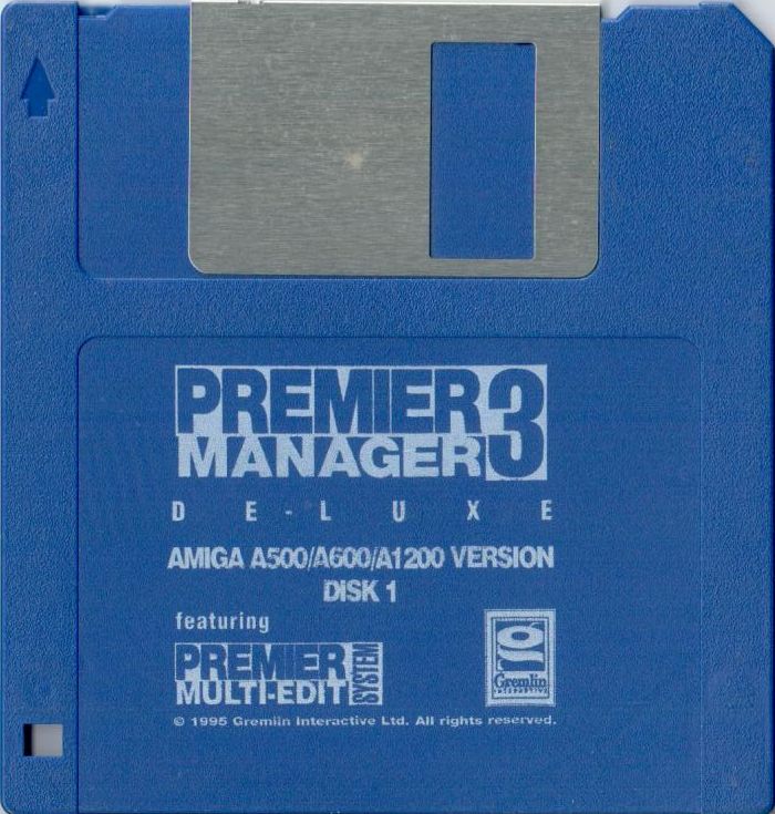 Premier Manager 3 De-Luxe cover or packaging material - MobyGames