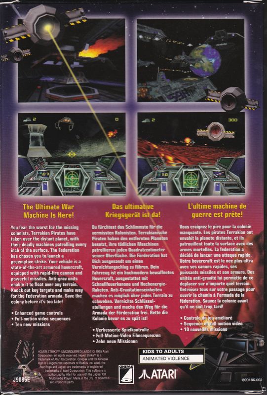 Hover Strike: Unconquered Lands cover or packaging material - MobyGames