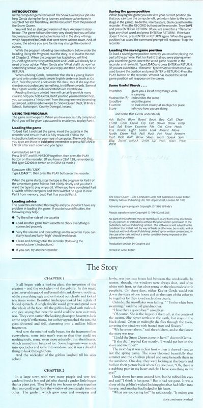 The Snow Queen cover or packaging material - MobyGames