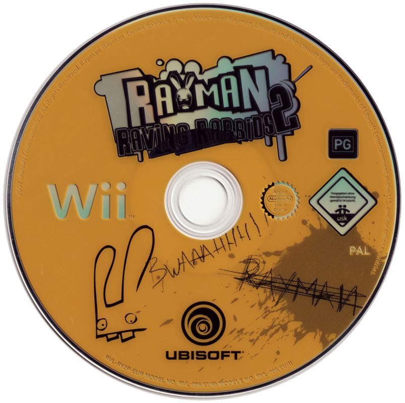 Rayman: Raving Rabbids 2 cover or packaging material - MobyGames