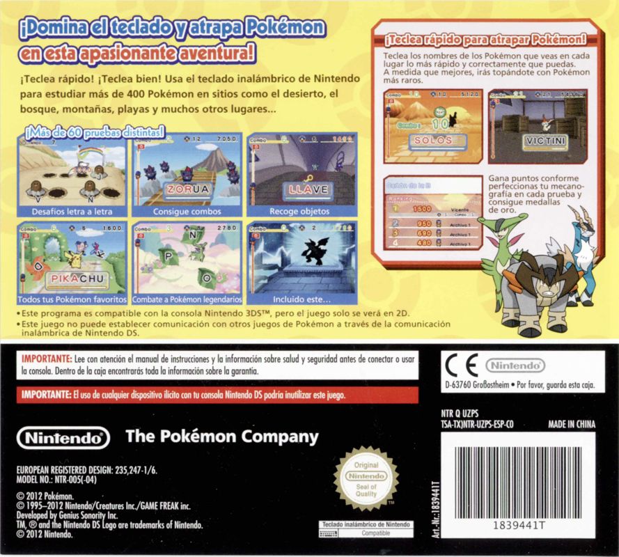 Learn with Pokémon: Typing Adventure cover or packaging material ...
