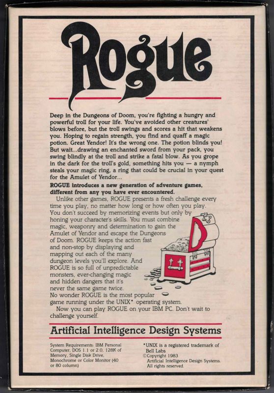 Rogue cover or packaging material - MobyGames