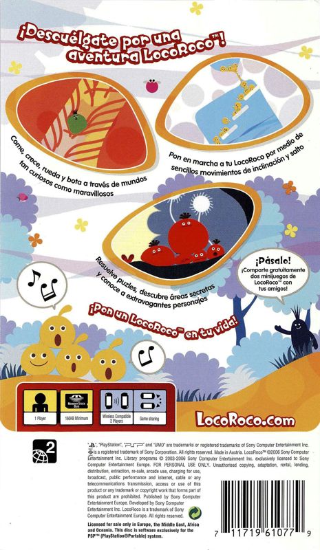 LocoRoco cover or packaging material - MobyGames