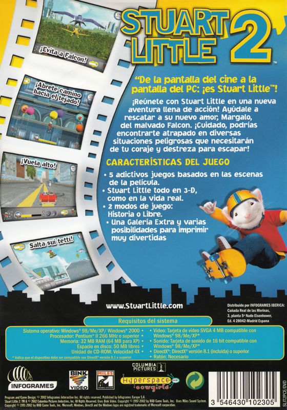 Stuart Little 2 cover or packaging material - MobyGames