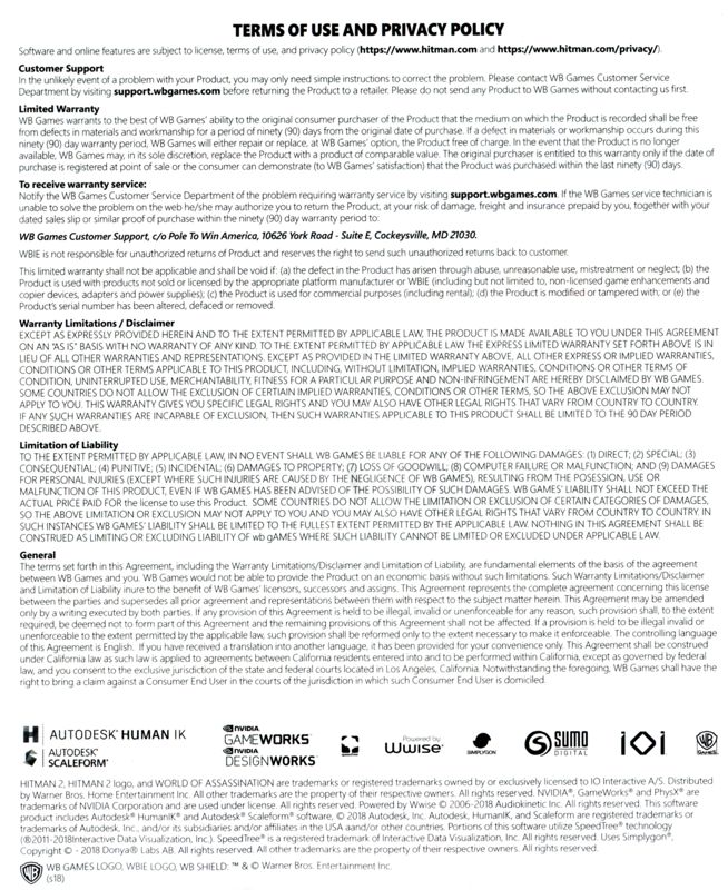 Hitman 2 cover or packaging material - MobyGames