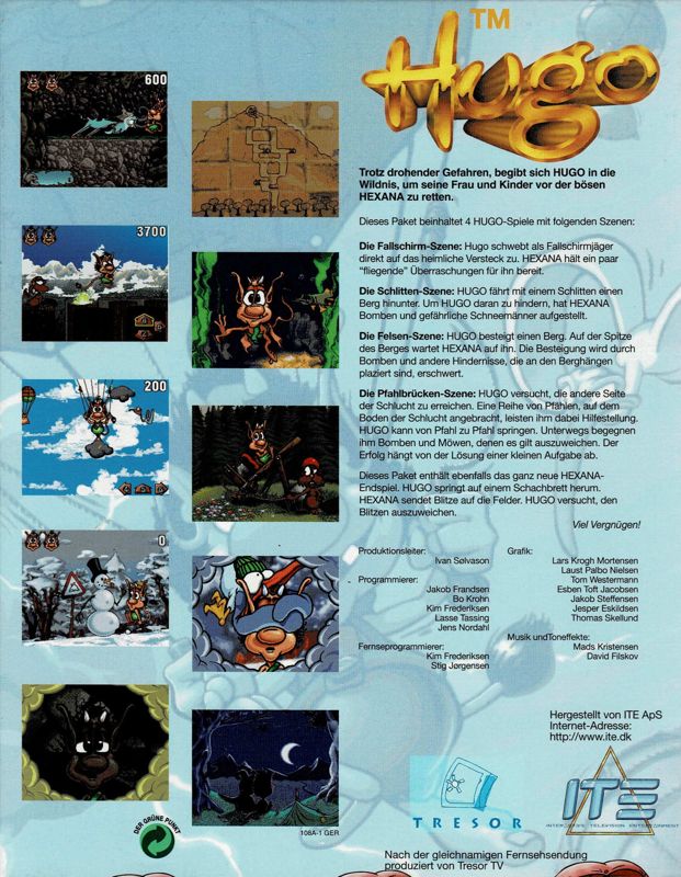 Hugo 5 cover or packaging material - MobyGames