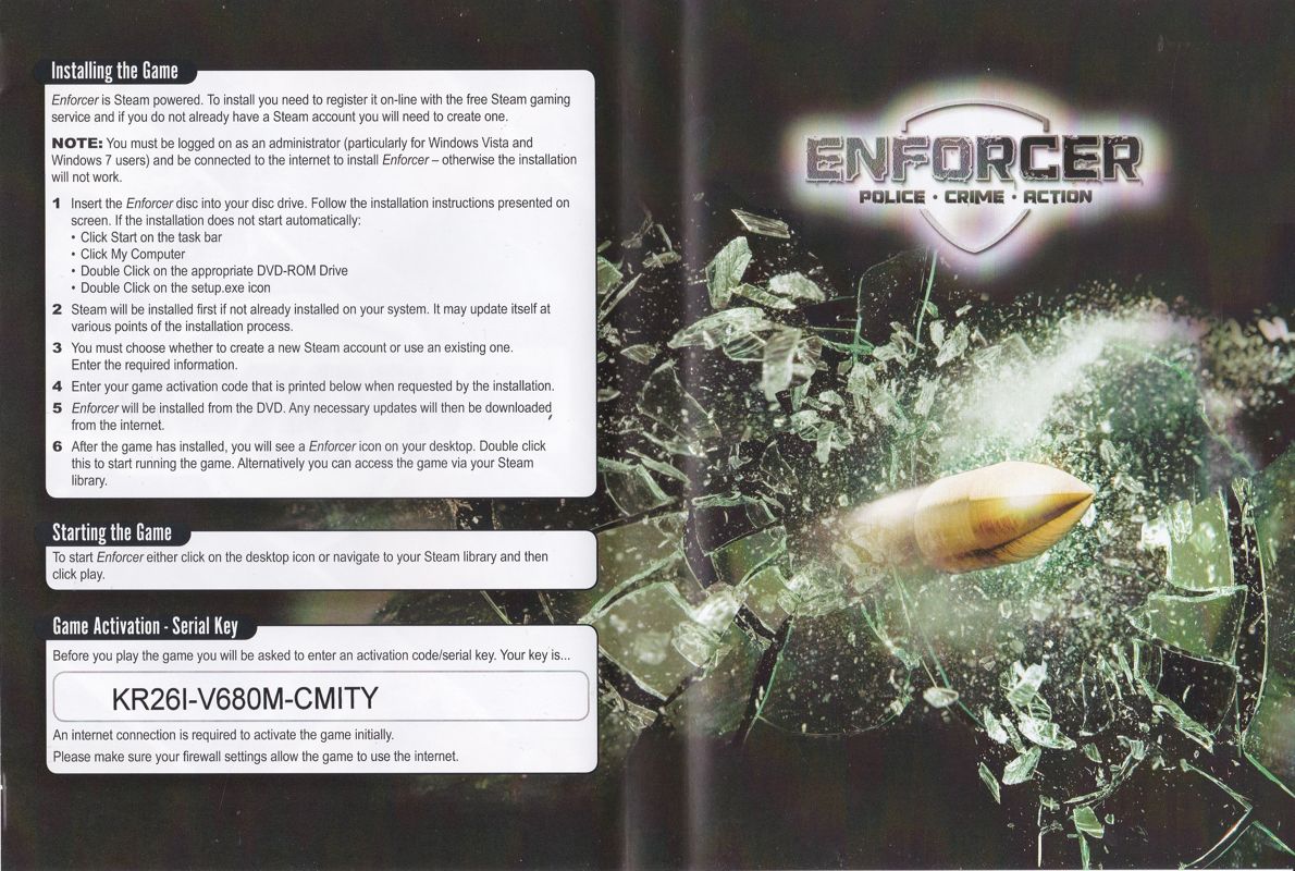 Enforcer cover or packaging material - MobyGames