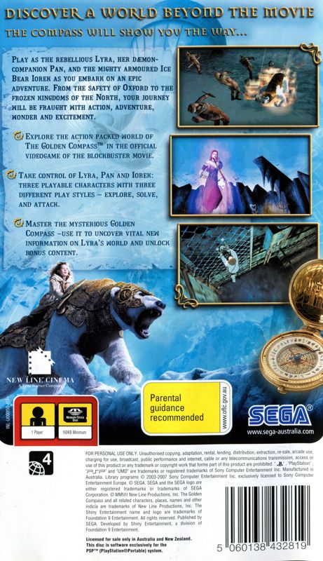 The Golden Compass cover or packaging material - MobyGames