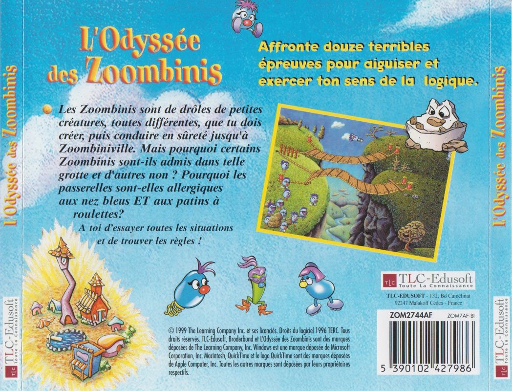 Logical Journey of the Zoombinis cover or packaging material - MobyGames