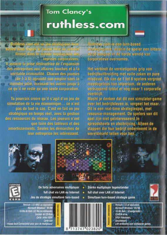 Tom Clancy's ruthless.com cover or packaging material - MobyGames