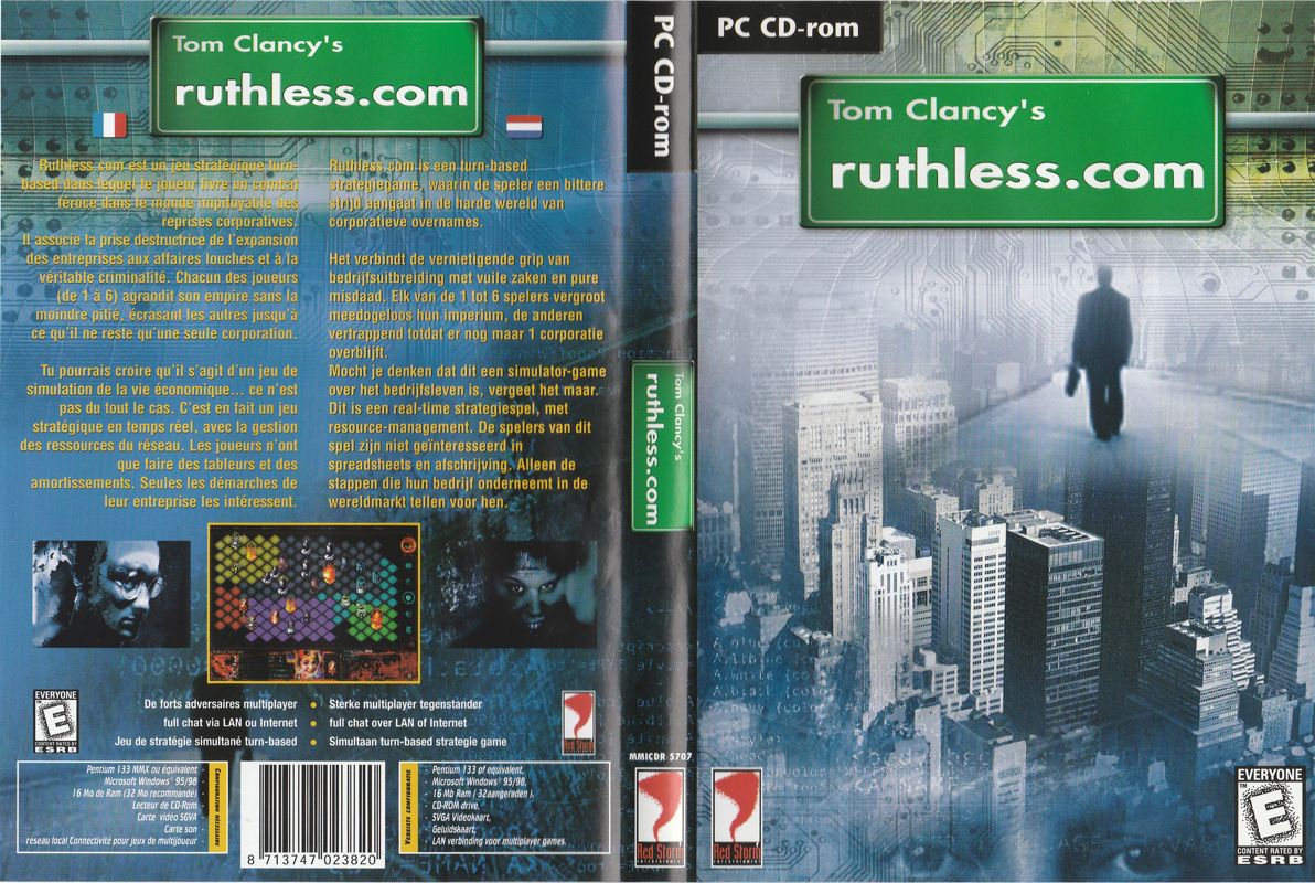 Tom Clancy's ruthless.com cover or packaging material - MobyGames