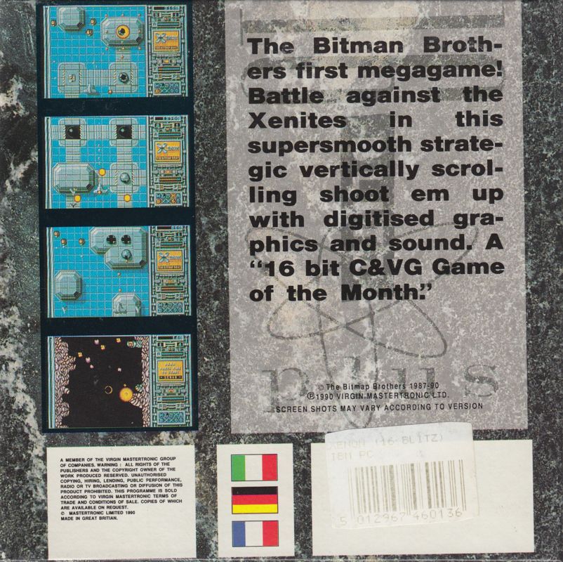 Xenon cover or packaging material - MobyGames