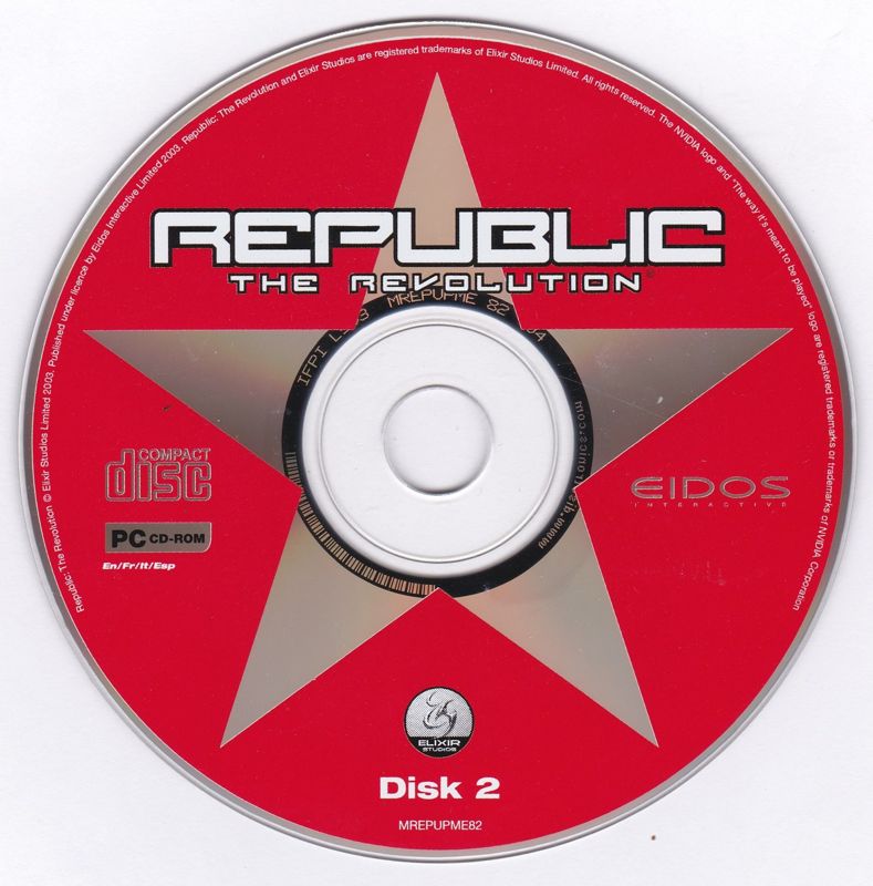Republic: The Revolution cover or packaging material - MobyGames