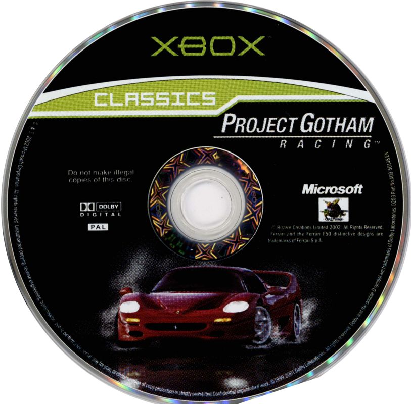 Project Gotham Racing cover or packaging material - MobyGames