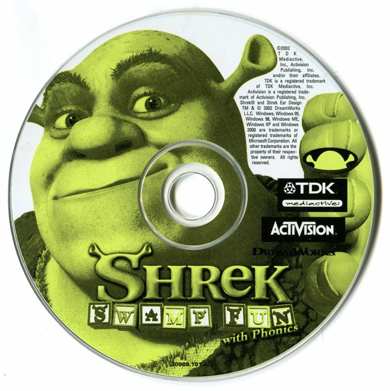 Shrek: Swamp Fun with Phonics cover or packaging material - MobyGames
