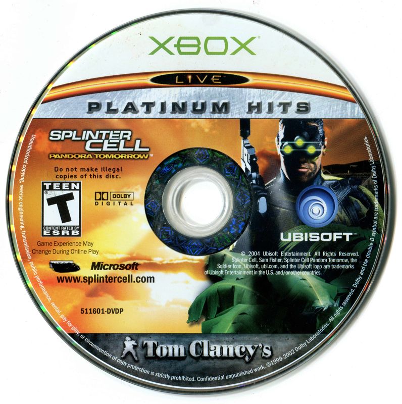 Tom Clancy's Splinter Cell: Pandora Tomorrow cover or packaging ...