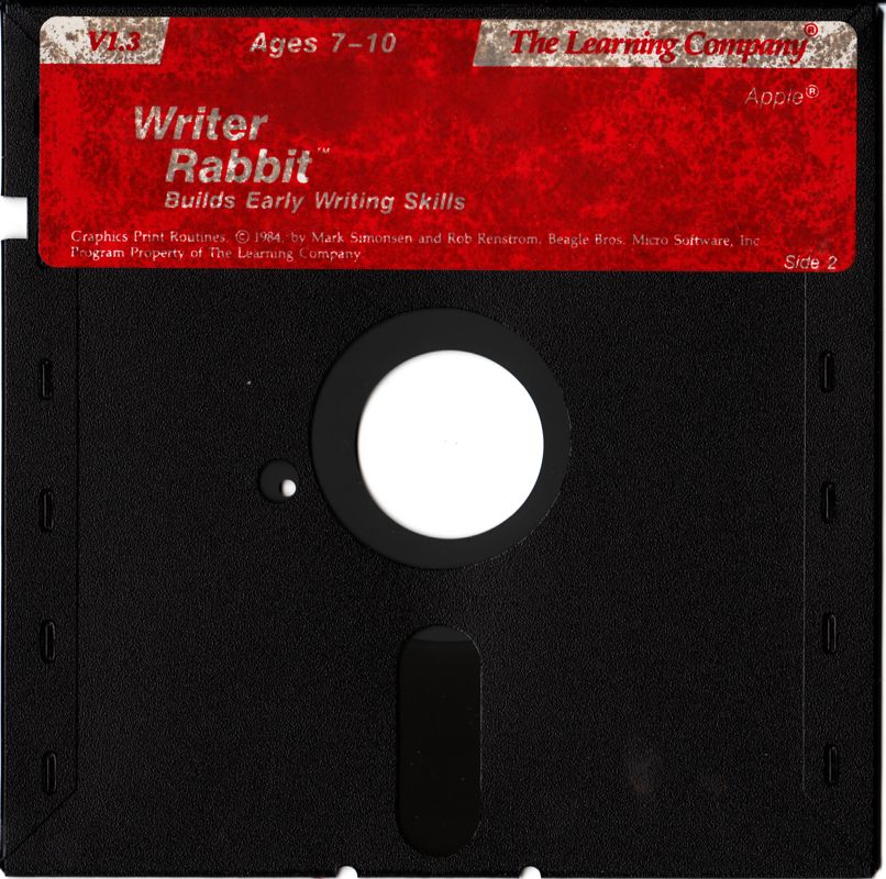 Writer Rabbit cover or packaging material - MobyGames