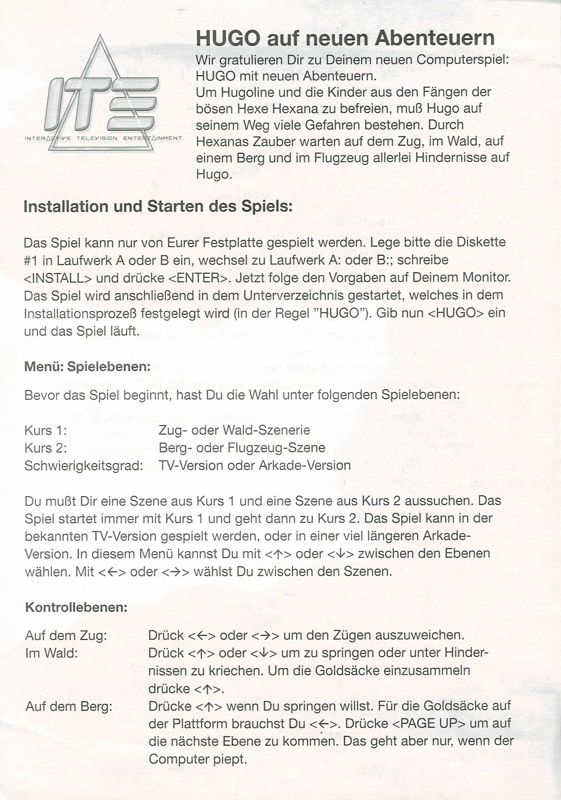 Hugo cover or packaging material - MobyGames