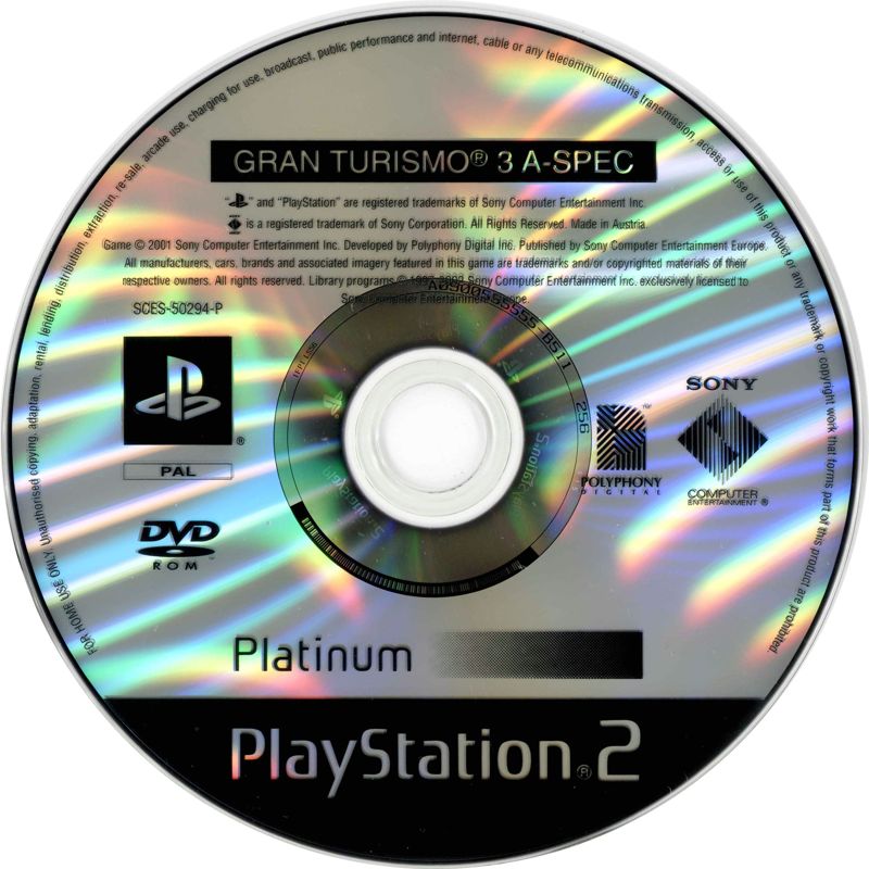 Gran Turismo 3: A-spec cover or packaging material - MobyGames