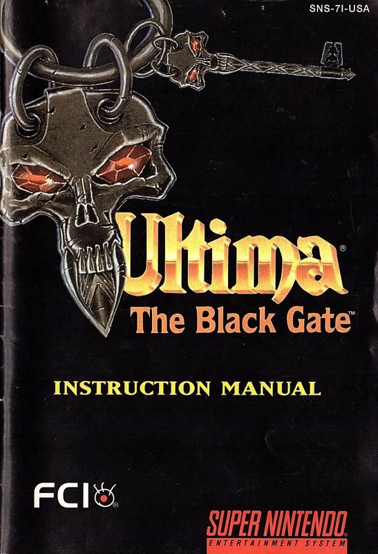 Ultima: The Black Gate cover or packaging material - MobyGames