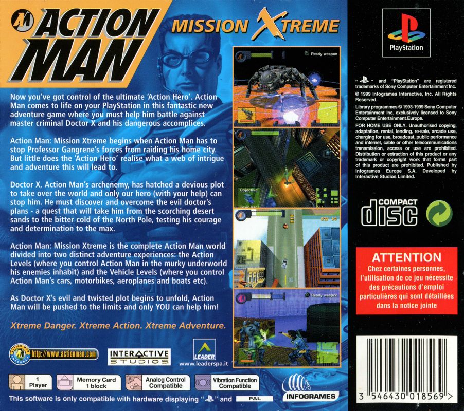 Action Man: Operation Extreme cover or packaging material - MobyGames
