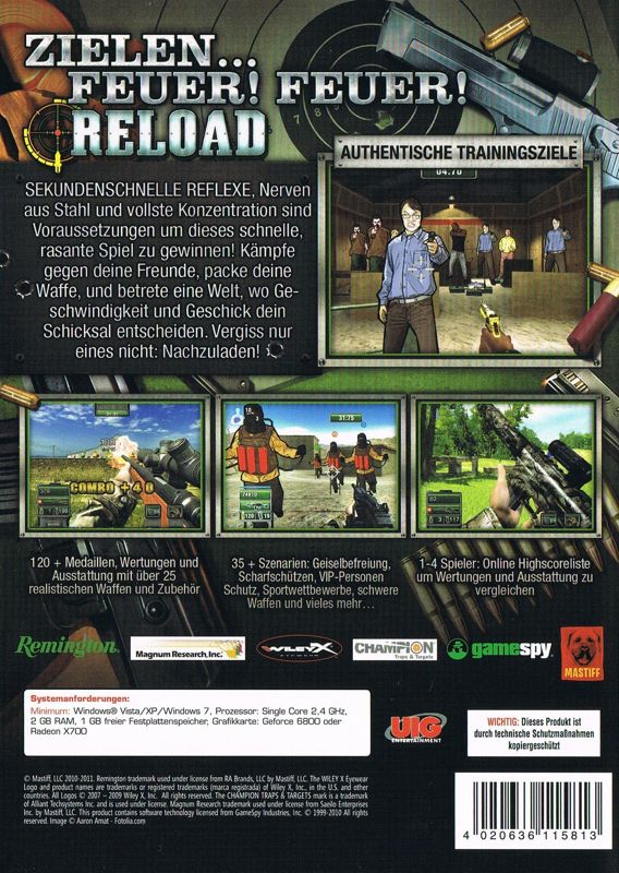 Reload cover or packaging material - MobyGames