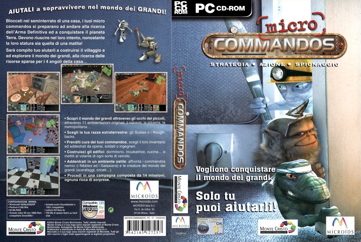 Micro Commandos cover or packaging material - MobyGames