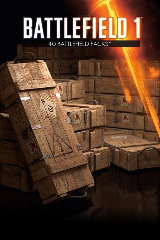 Battlefield 1: 40 Battlefield Packs cover or packaging material - MobyGames