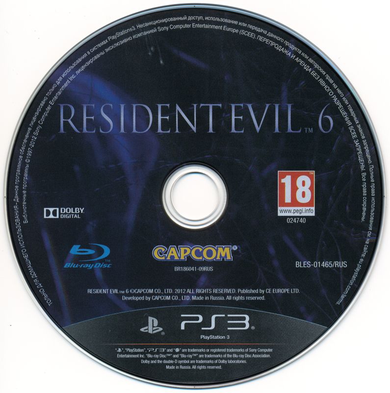 Resident Evil 6 cover or packaging material - MobyGames