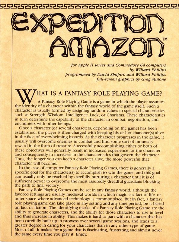 Expedition Amazon cover or packaging material - MobyGames