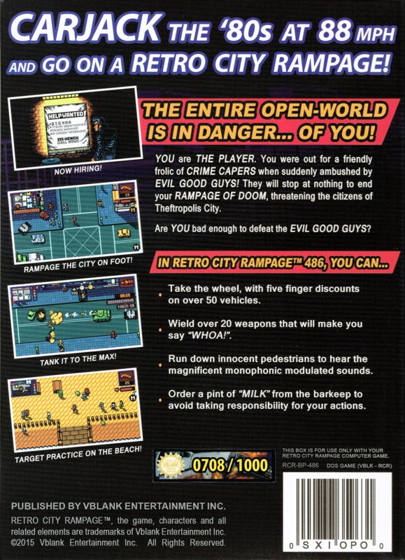 Retro City Rampage: DX cover or packaging material - MobyGames
