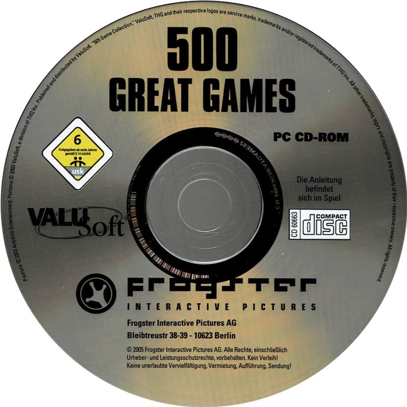 505 Game Collection cover or packaging material - MobyGames