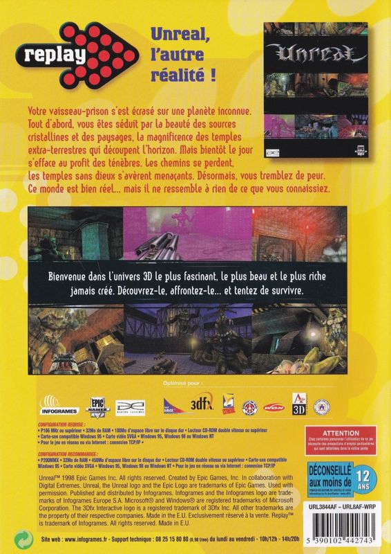 Unreal cover or packaging material - MobyGames