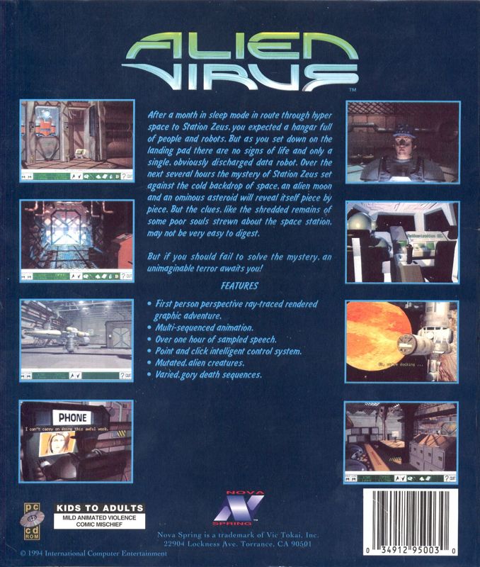 Alien Virus cover or packaging material - MobyGames