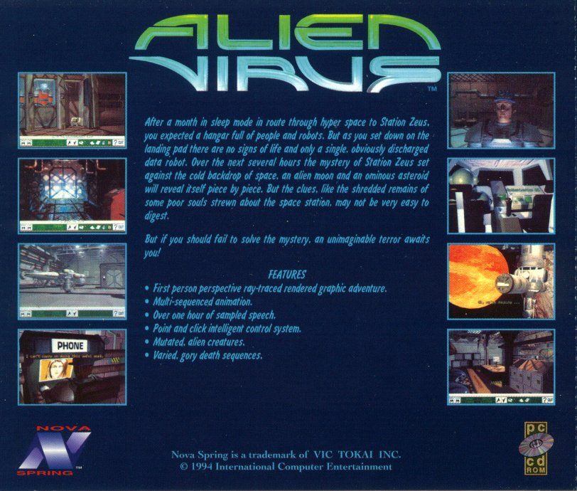 Alien Virus cover or packaging material - MobyGames
